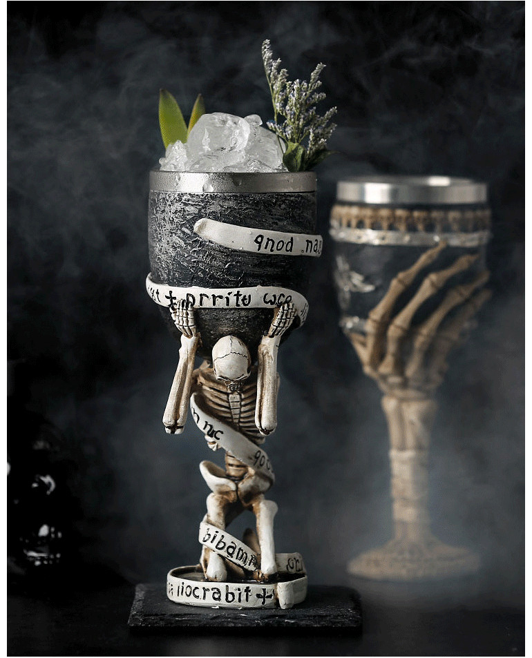 3D Gothic Skeleton Cup Goblet (Buy 3 Get 1 Free) – Tonys Finest